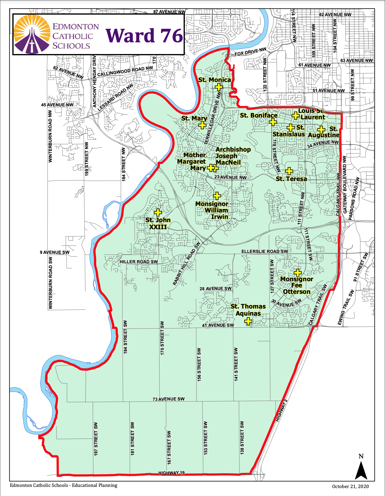 Ward 76 - Edmonton Catholic Schools